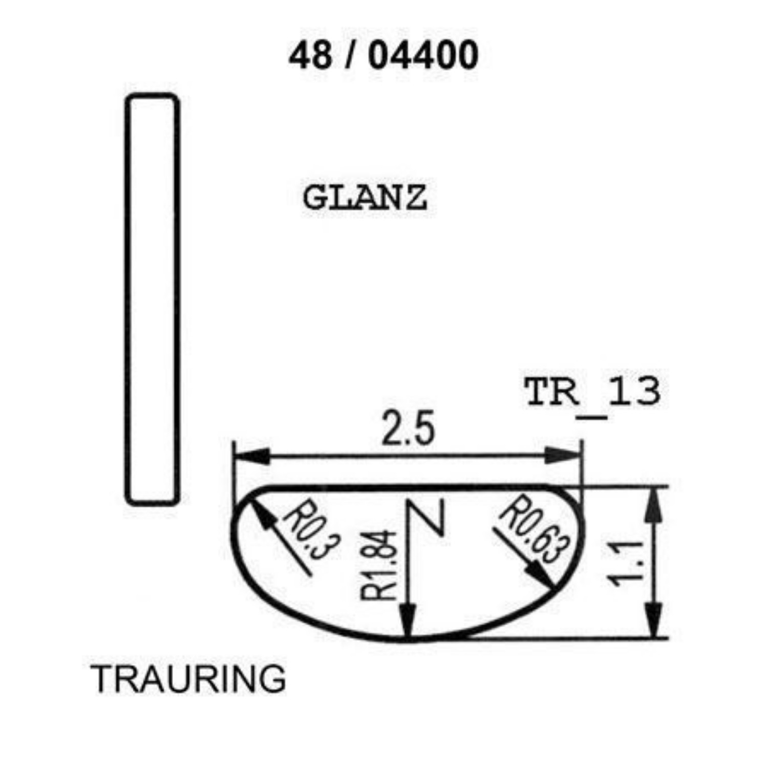 Gifteringer fra Profil Light i gult gull 9kt, 2,5 mm, 1,1 mm tykk ...