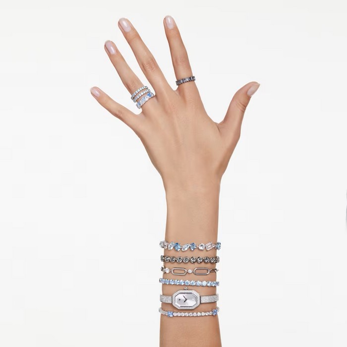 Swarovski armbånd Constella White, Rhodium plated | Ole Aas