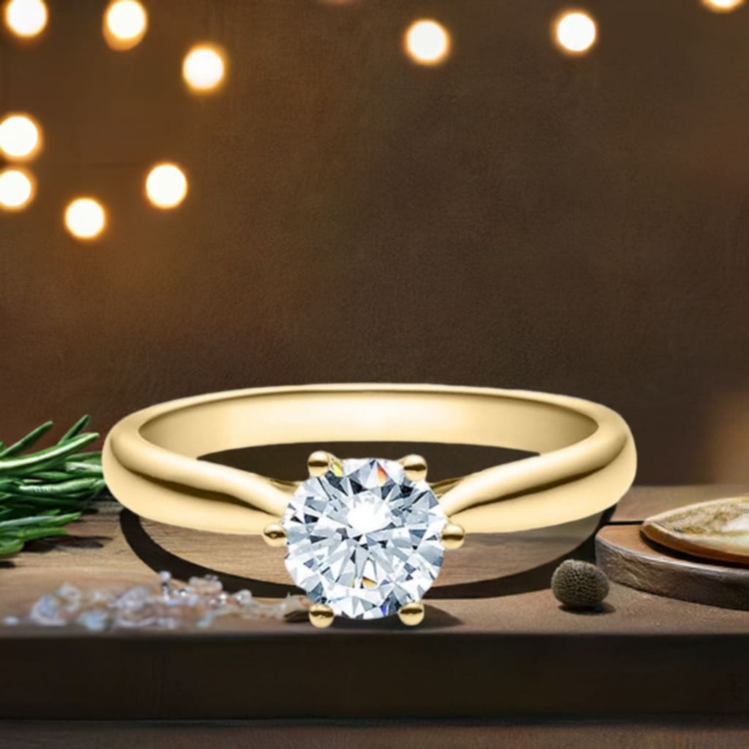 Forlovelsesring med Lab Grown diamant i 0.70 ct og River (E) VS2S | Gullsmed Aas