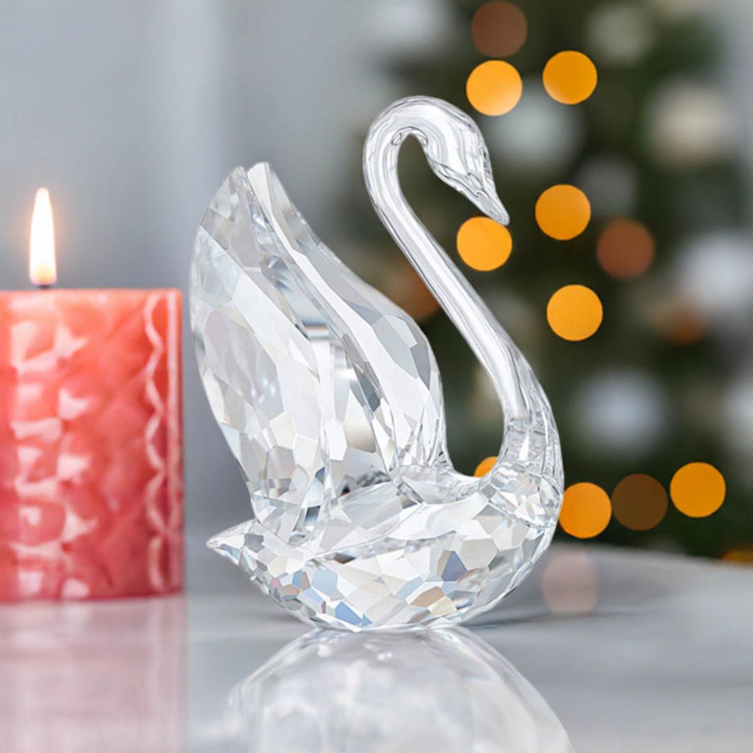 Swarovski figur Signum Swan, Medium | Gullsmed Aas