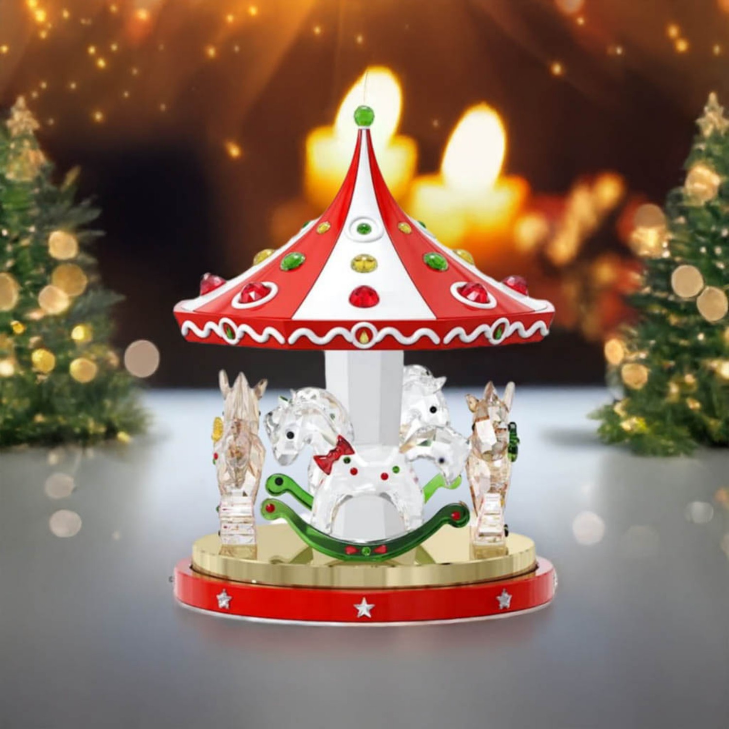 Swarovski figurer Holiday Cheers Carousel | Ole Aas