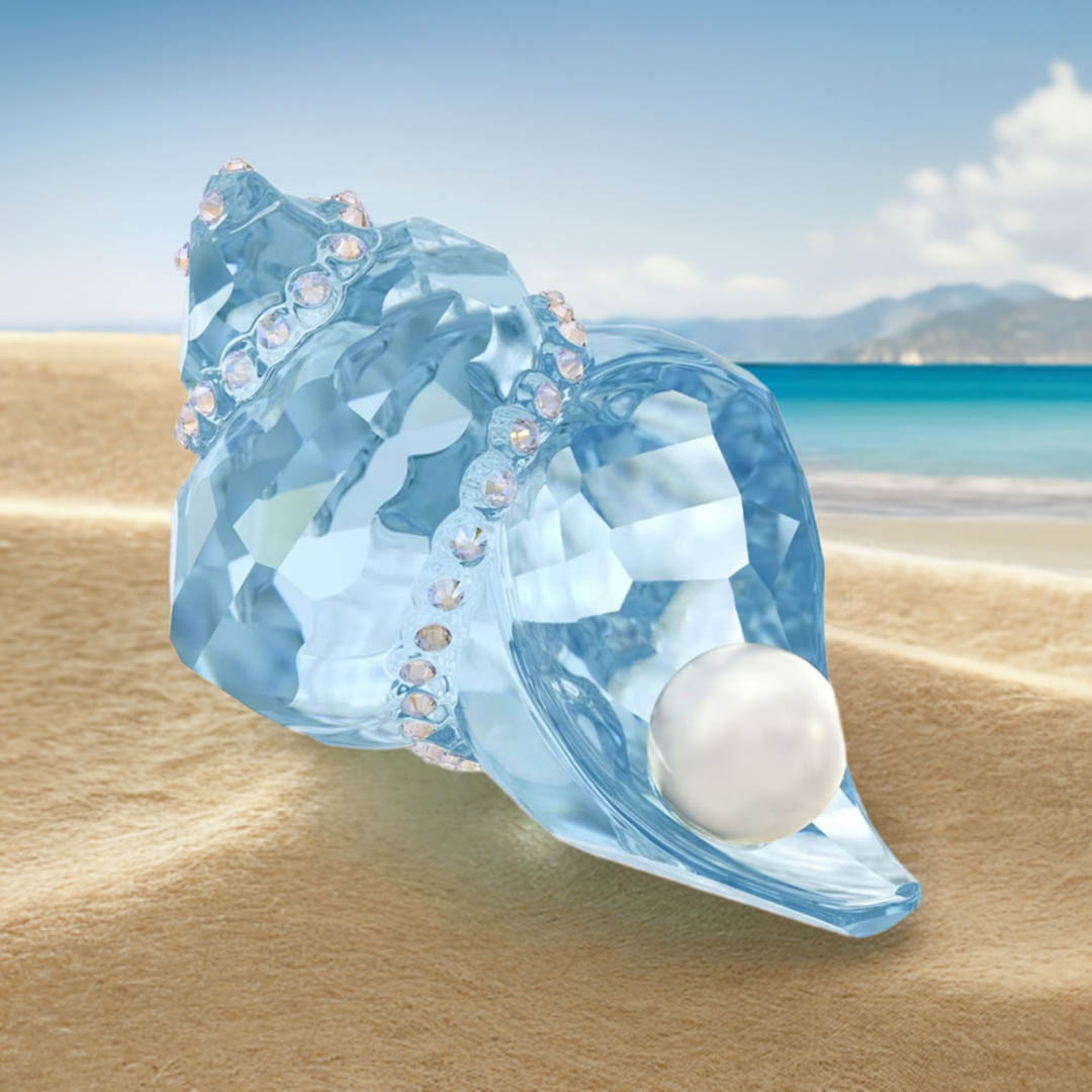 Swarovski figurer Idyllia SCS Conch Shell and Pearl| Ole Aas