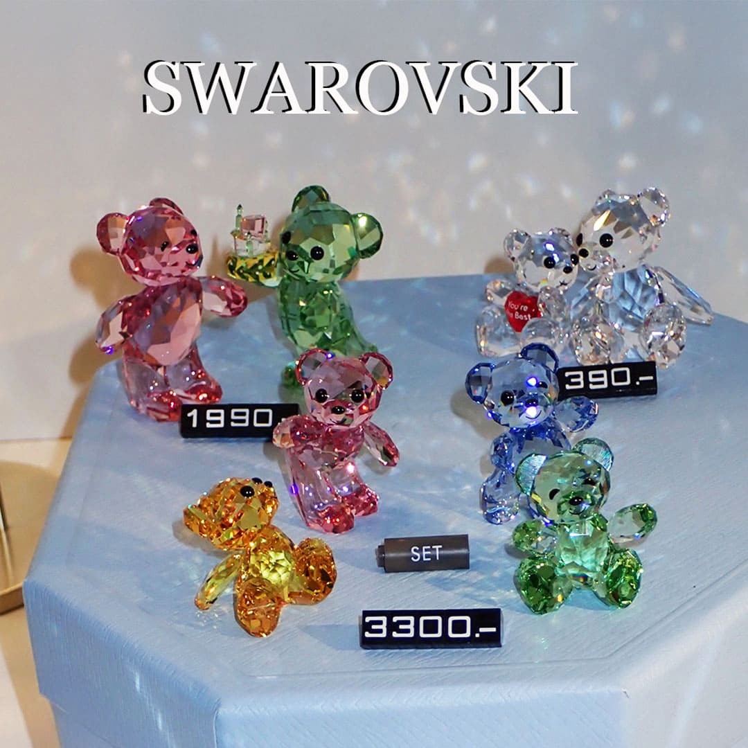 Swarovski figurer. Kris Bear Birthday Bears | Ole Aas