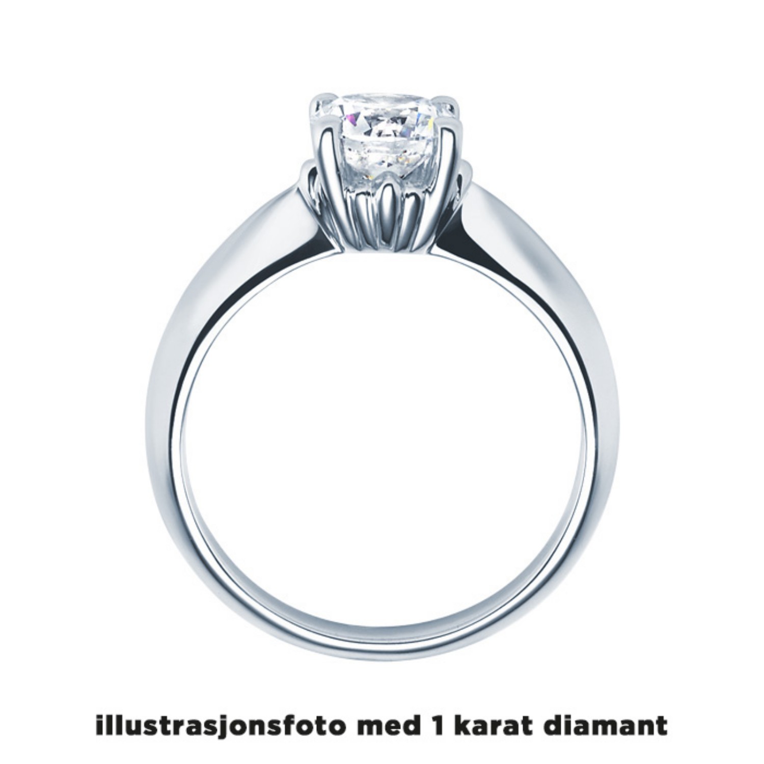 Forlovelsesring med lab grown diamant 0,40 ct River D VS2. Naima | Ole Aas