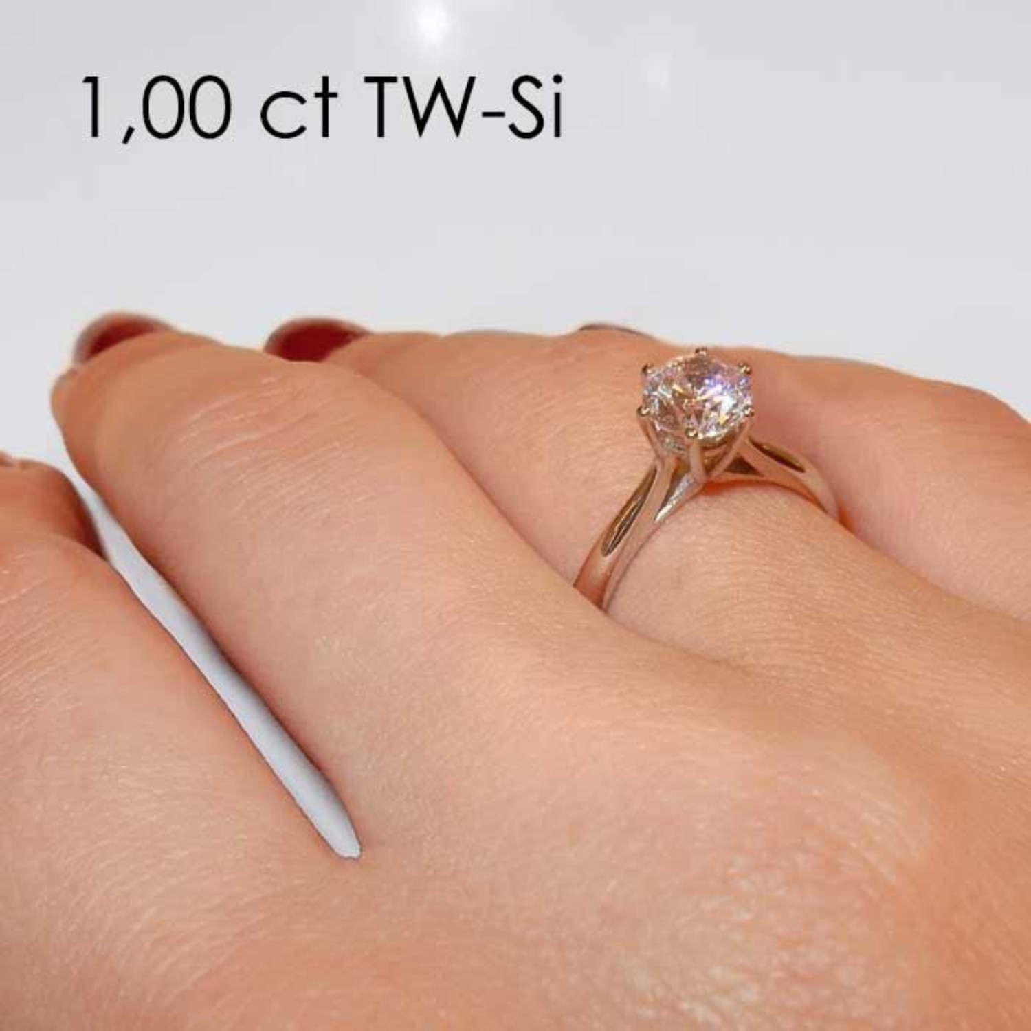Forlovelsesring med lab grown diamant 0,73 ct River (E) - VS2. Leticia | Ole Aas
